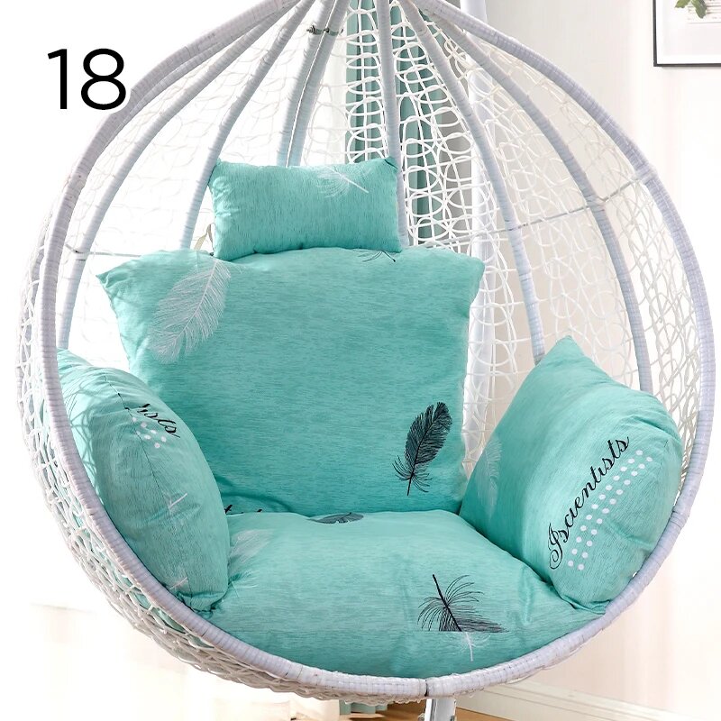 S/L чехол для подушки-качалки, незаполненная подвесная корзина, чехол для подушки для стула, домашний патио, садовый шезлонг, наволочка (без качелей, без наполнения) L - Cushion Cover, 18