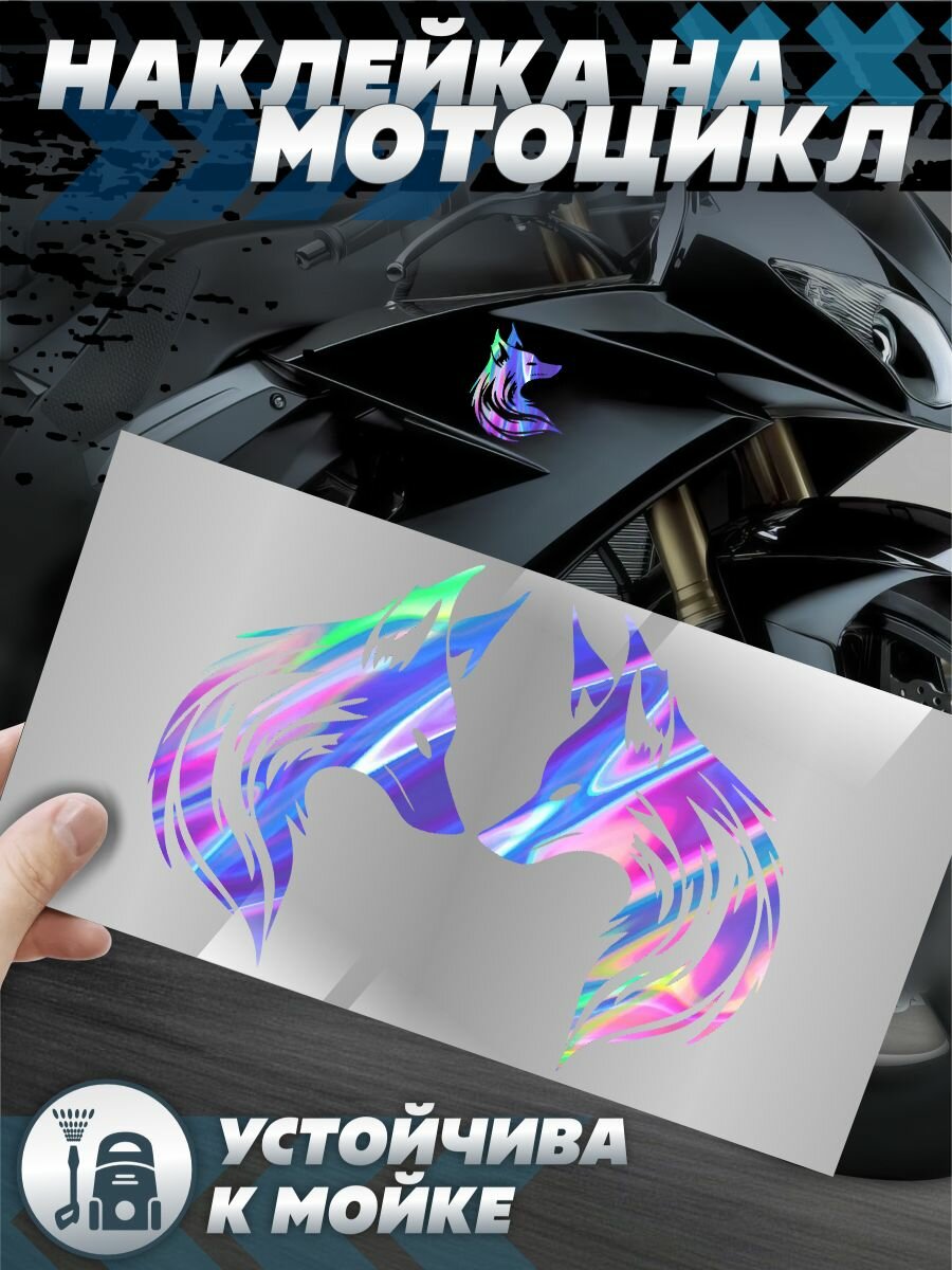 Наклейки на мотоцикл эндуро питбайк Лиса