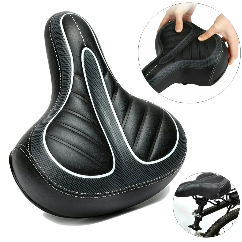 Велосипедное седло, удобное, мягкое, широкое, с большой попоной, пружинное, сменное велосипедное седло, универсальное, п