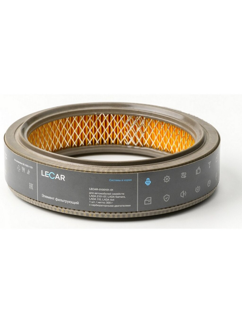 Фильтр воздушный для а/м ВАЗ 2101-09 (карб.) LECAR