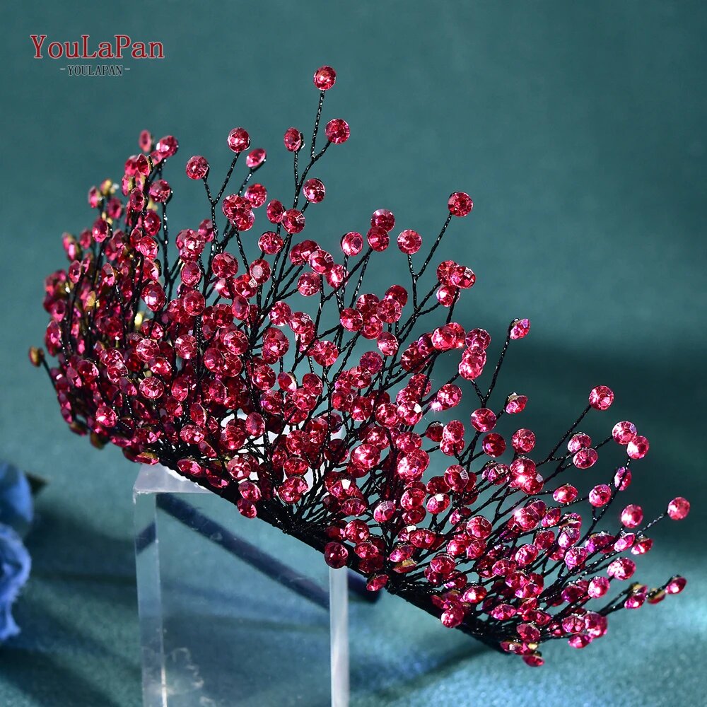 Корона YouLaPan, rose red, горный хрусталь