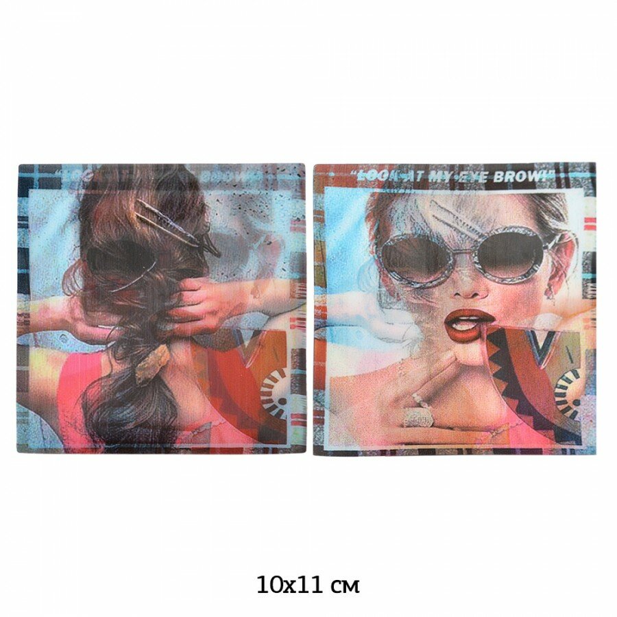 Термоаппликации 3D (интерактивные) TBY.3D02 10х11см, уп.5шт