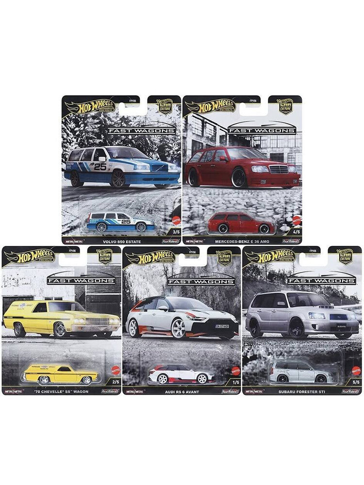 Машинка коллекционная Premium Car Culture FPY86 Fast Wagons,5 шт. в комплекте