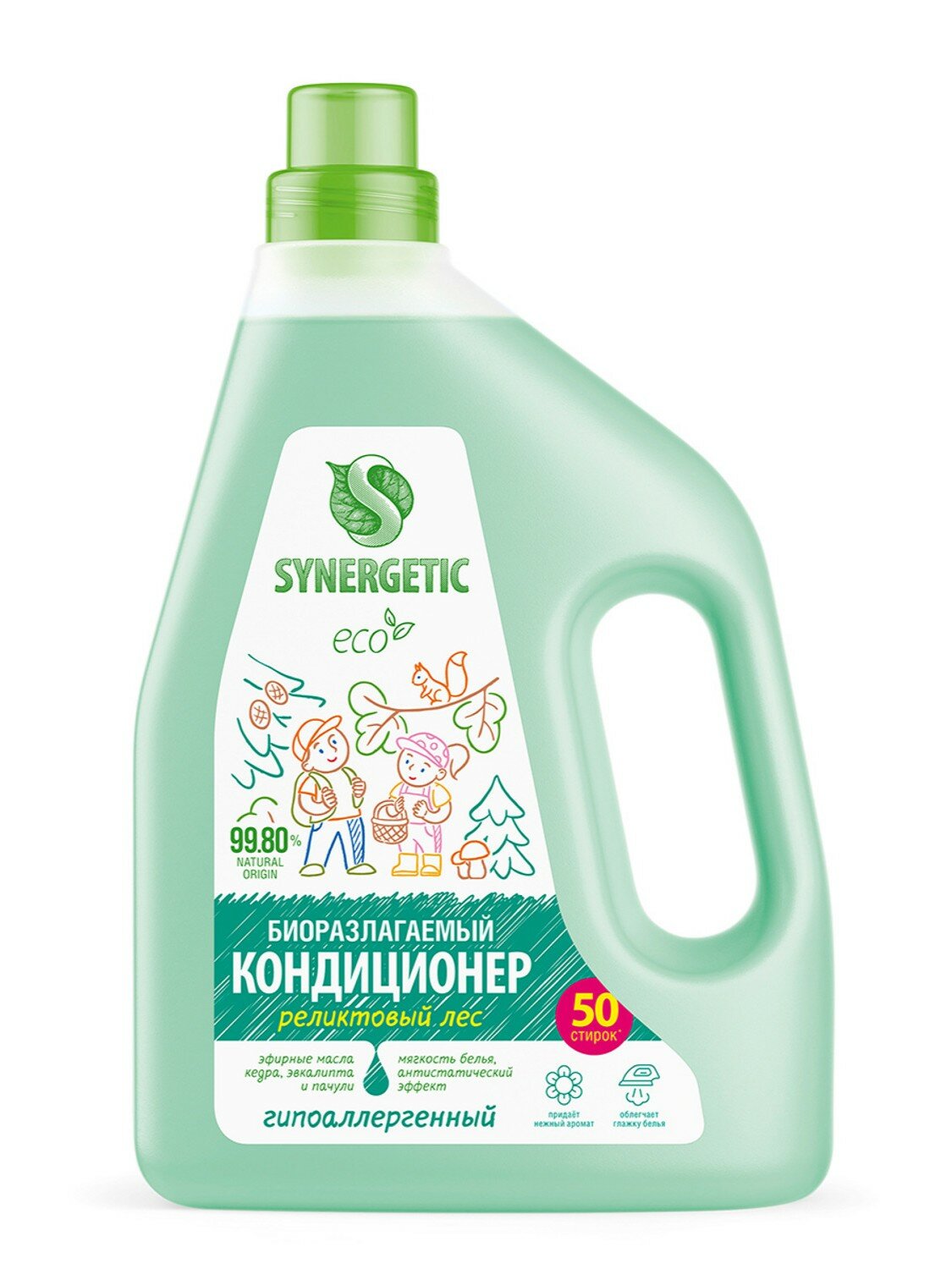 Synergetic Кондиционер для белья Реликтовый лес 1,5 л 50 стирок