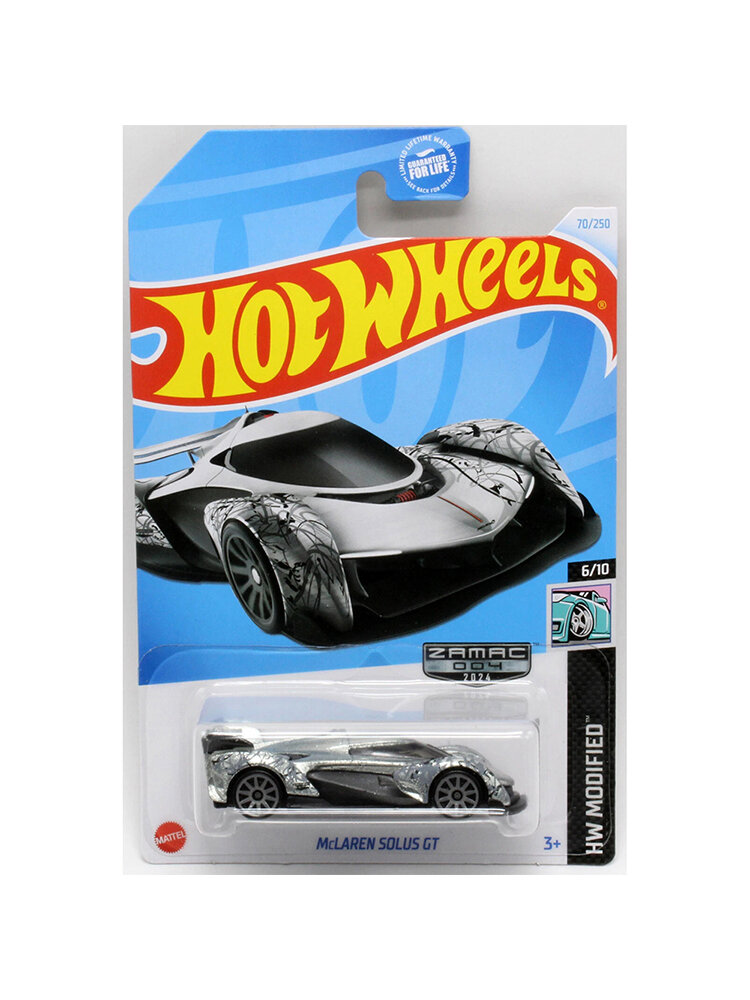 Машинка Mattel Hot Wheels Zamac 2024 McLaren Solus GT