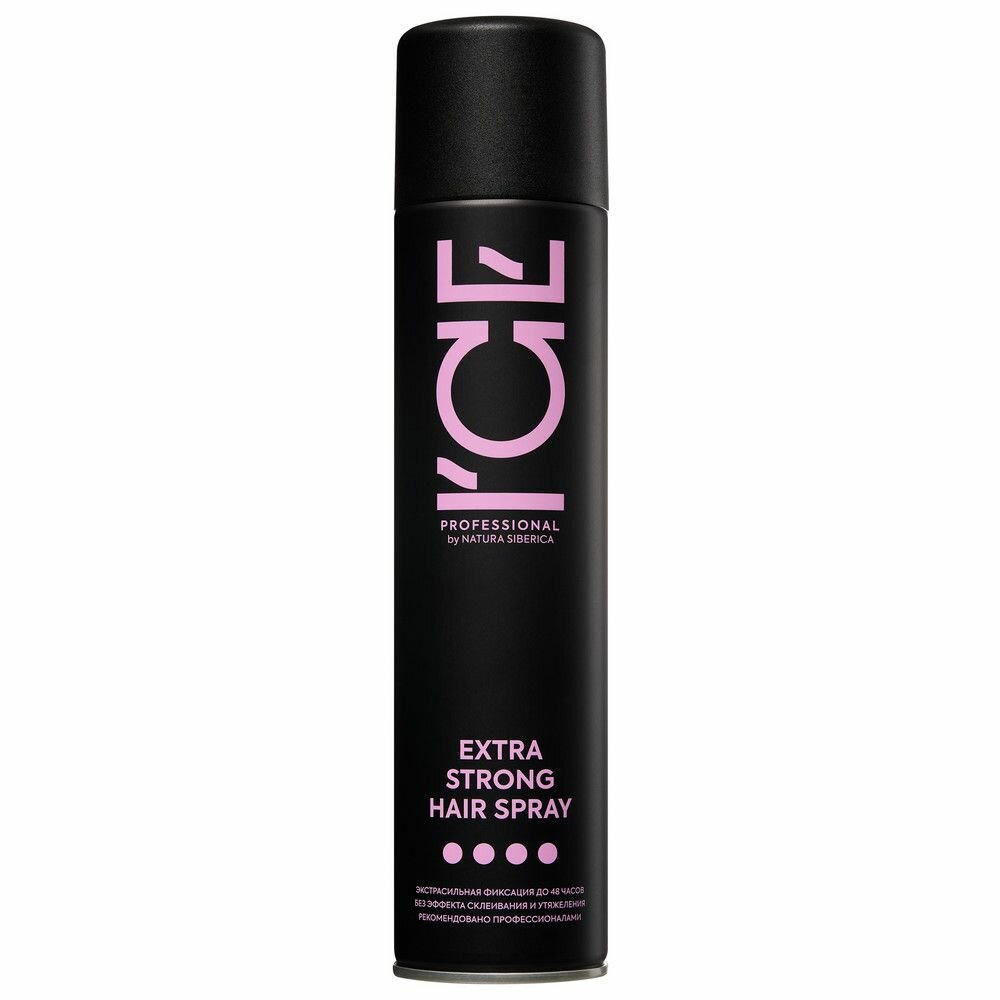 Лак для волос экстрасильной фиксации Extra Strong Hair Spray 300мл ICE by Natura Siberica
