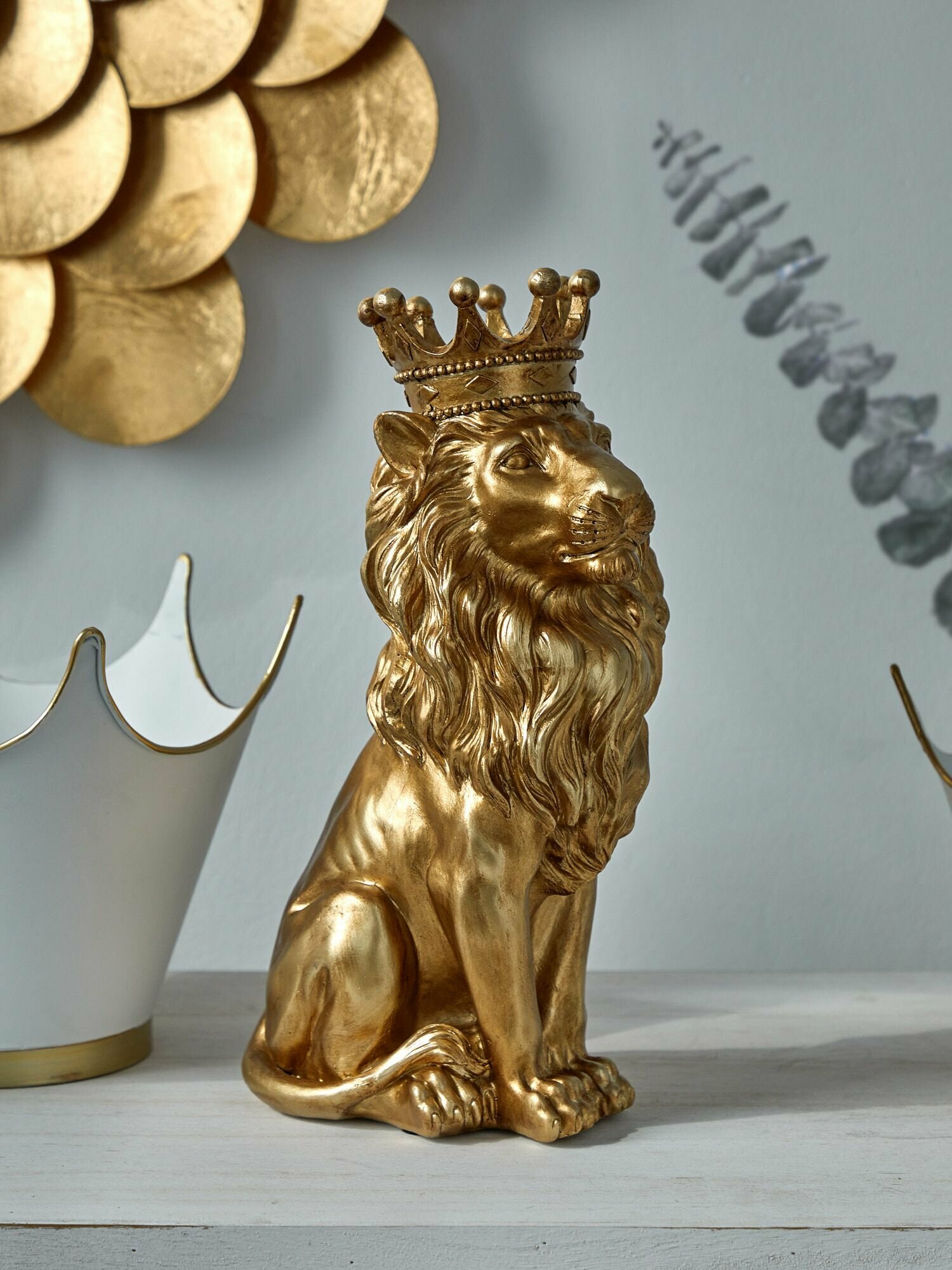 B5511 Декор настольный Король Лев 19х13х33см, Полисмолы, Glasar