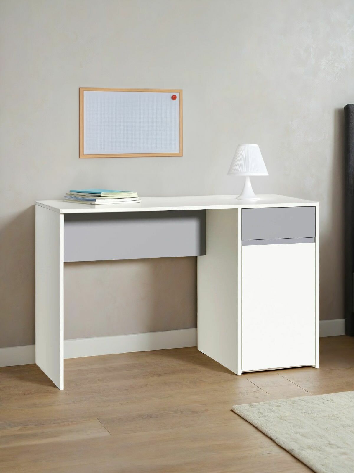 ARNIKA Стол компьютерный, письменный с ящиками Торонто, 120x53.1x75.3 см, белый