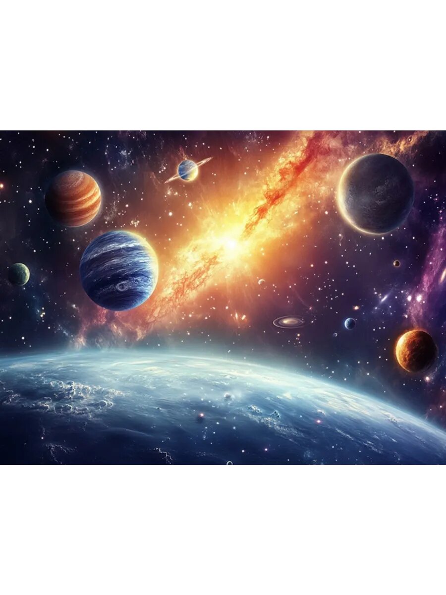 Картина по номерам космос 40х50