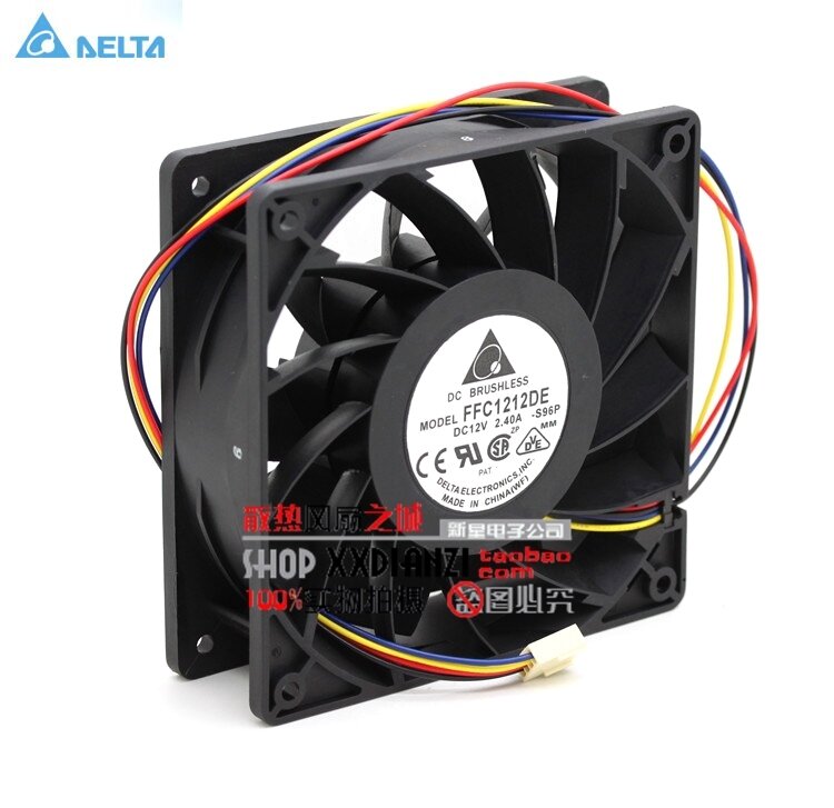Delta FFC1212DE Оригинал 12cm 12038 120mm DC 2.4A ball bearing Вентилятор violence powerful case Вентилятор