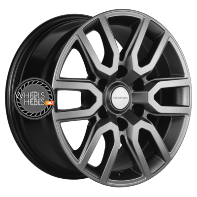 Диск автомобильный литой Khomen Wheels KHW1723 (Tank 300) 17x8 6x139.7 et36 dia100.1 Gray