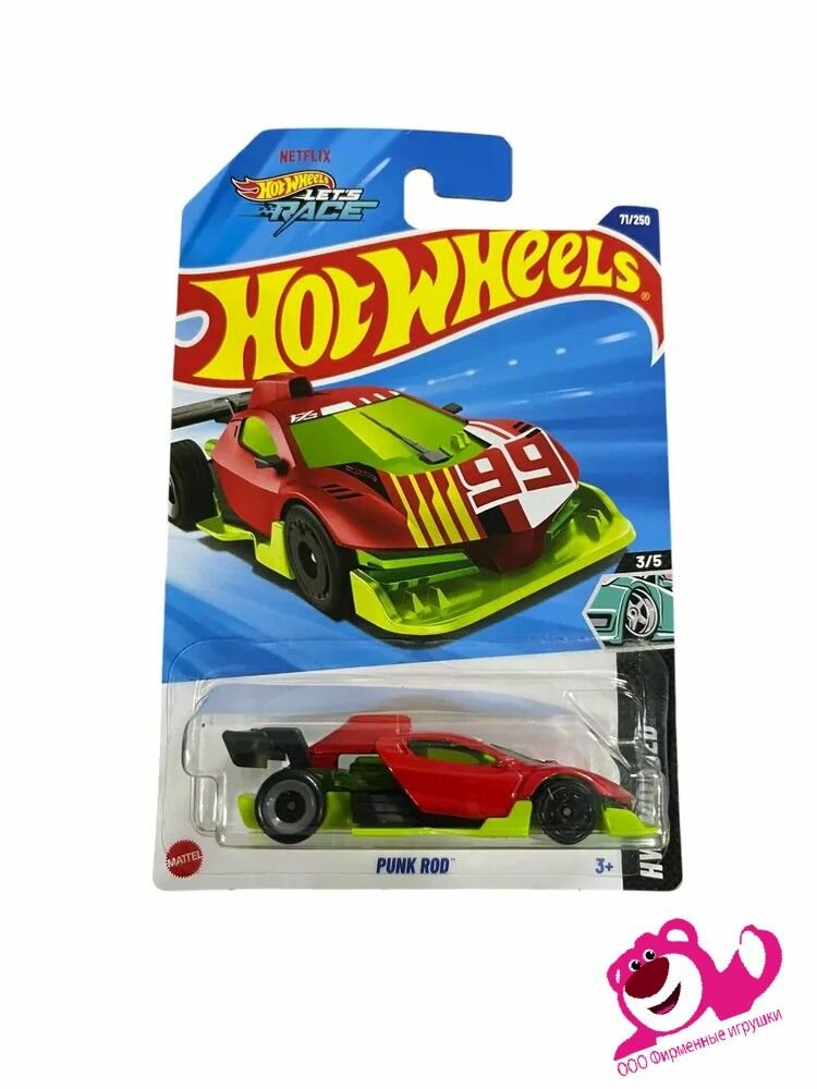 Машинка Mattel Hot Wheels 2025 C4982 Punk Rod Red Hw Modified