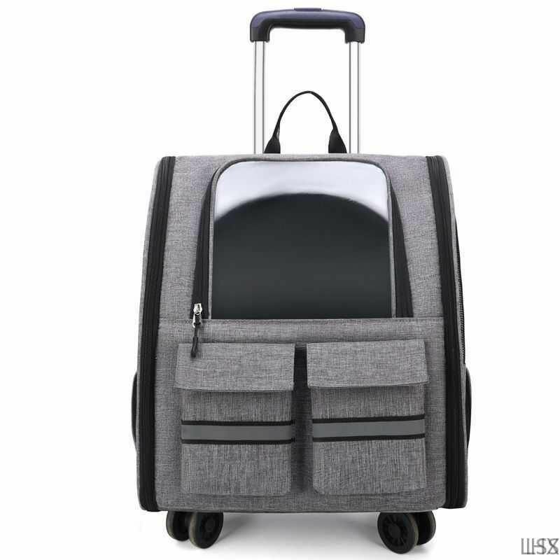 Сумка рюкзак переноска на колесах большая для животных кошек и собак