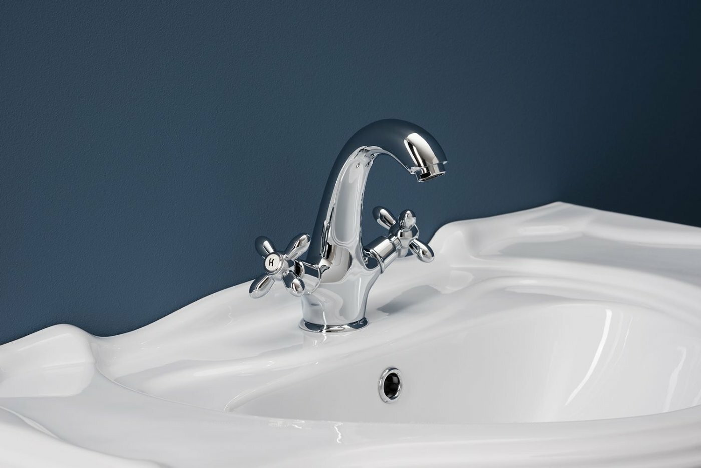 Смеситель для раковины Aquanet Opera SD98903 Смеситель для ванной комнаты Ретро-стиль с гибкой подводской