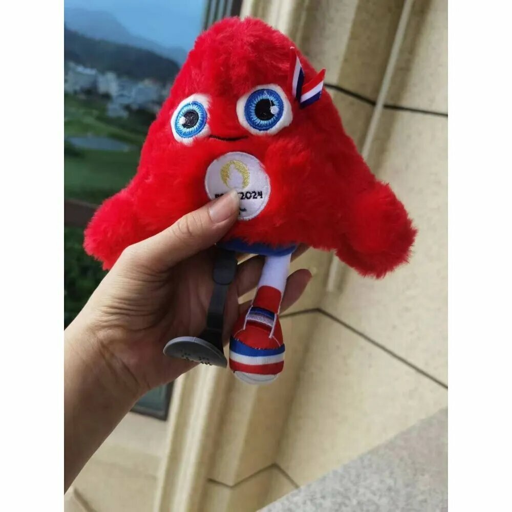 Плюшевые игрушки Талисман Олимпиады Париж 2024, Инвалид Фригидер-23 см, красный