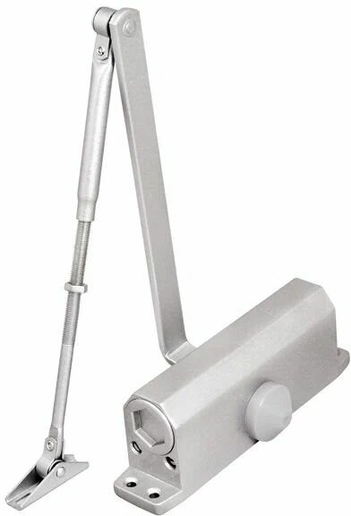Доводчик, верхняя установка, белый, для дверей ПВХ и алюминия, морозостойкий, 15-60кг