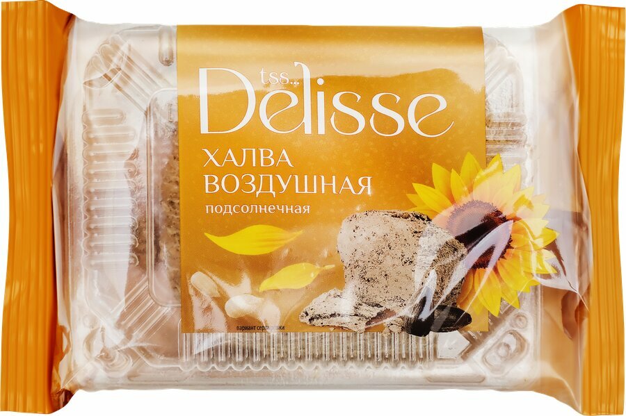 Халва DELISSE Подсолнечная воздушная, 200г