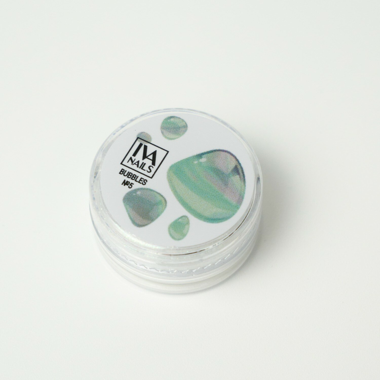 Втирка для дизайна IVA NAILS Bubbles №05 0.2 г мелкий помол, радужная