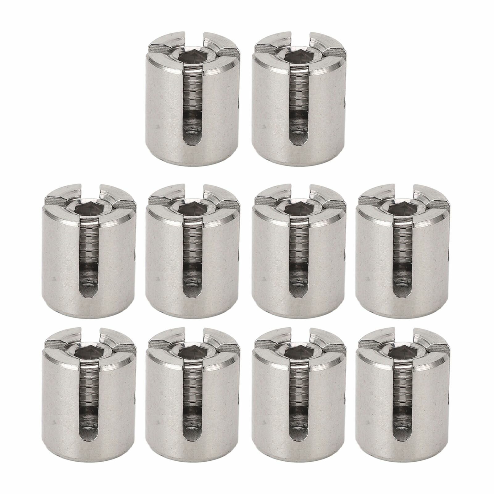 10 шт, зажимы для поперечного кабеля, перила из нержавеющей стали 316, зажимы для троса, аксессуары для настенной системы 3 мм