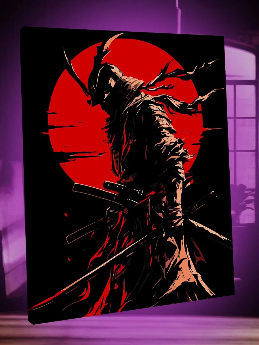 Картина по номерам Самурай