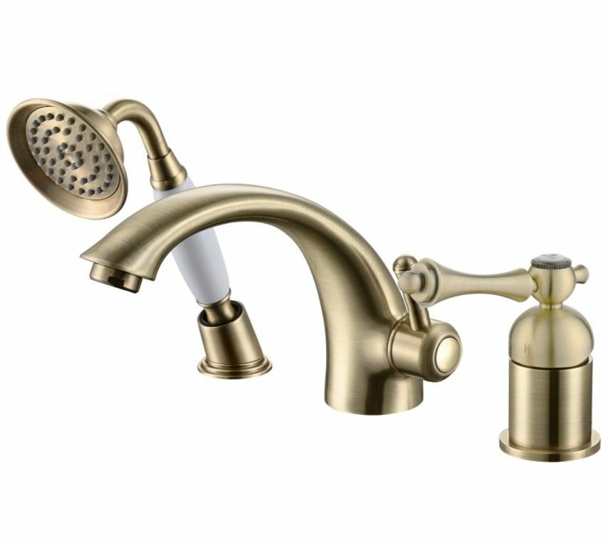 Смеситель на борт ванны GANZER GZ77033-D ретро