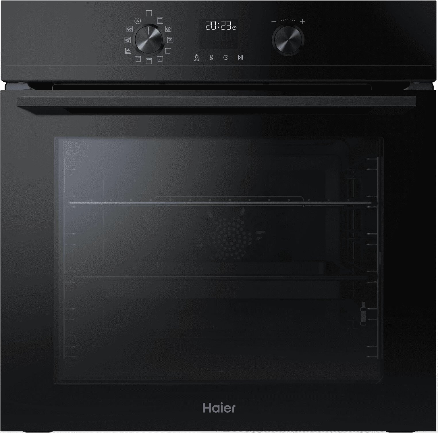 Духовой шкаф Haier "HOQ-K4AAN3GB", с грилем, конвекция, направляющие на 1-м уровне