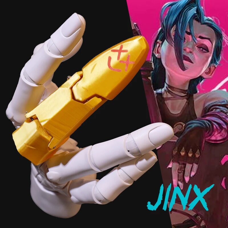 Arcane Jinxxx Косплей Ногти Цзинькс 3d finger