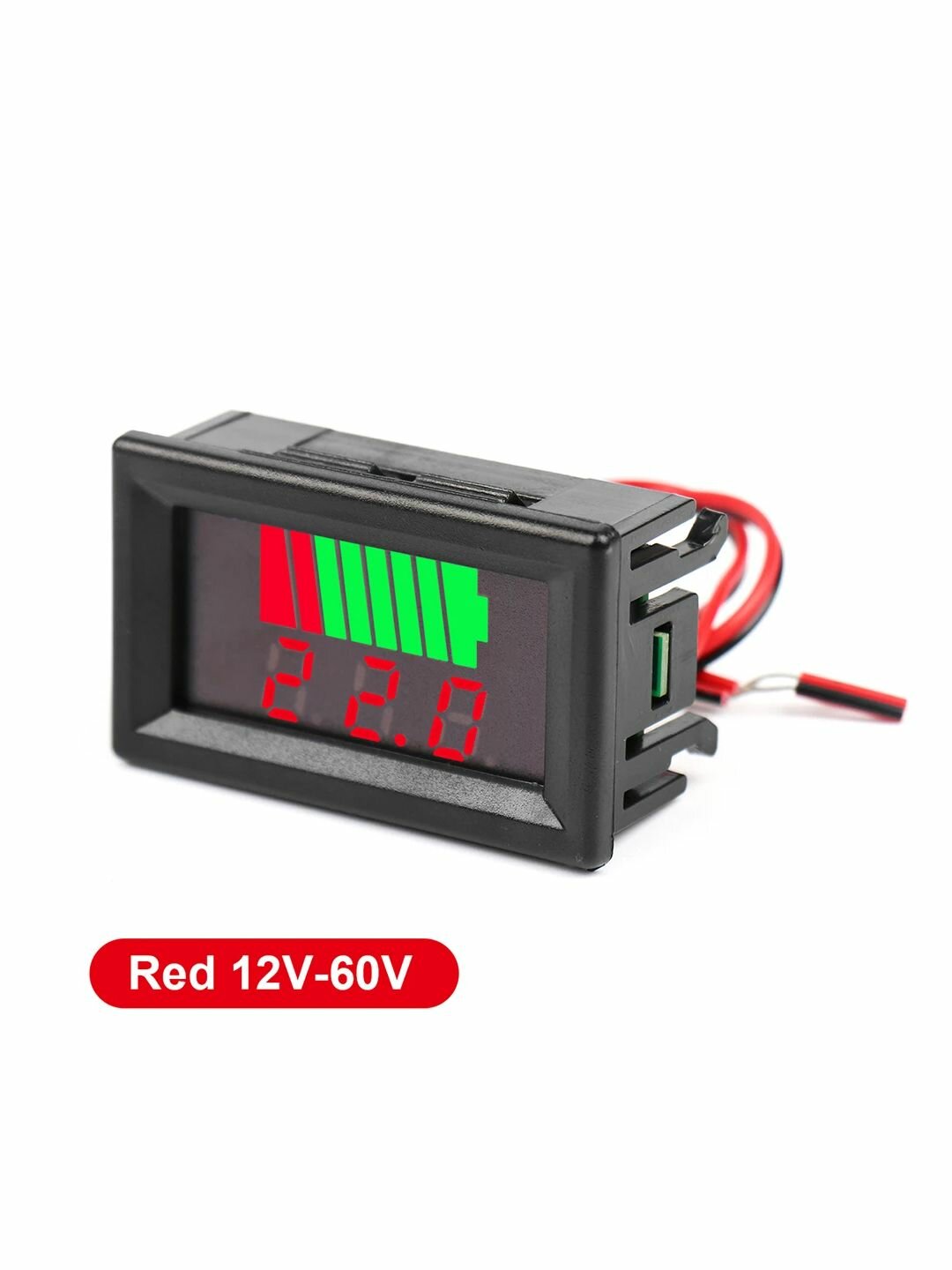 Индикатор уровня заряда аккумулятора VC1260RED, напряжение до 60B