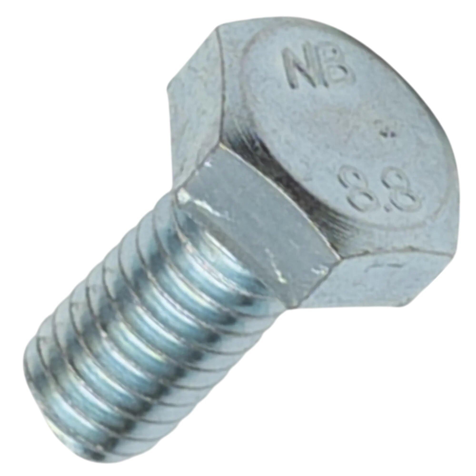 Болт DIN 933 M6x12 оцинкованный, шестигранный, резьба метрическая, 32 шт в упаковке