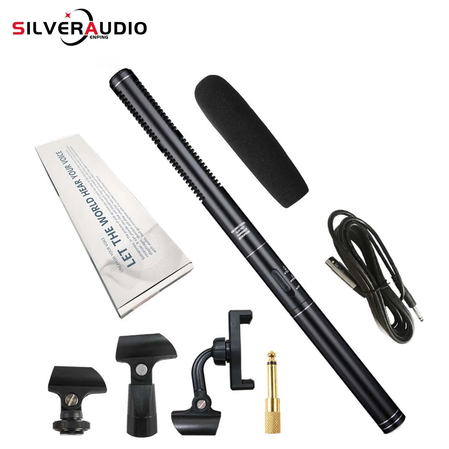 GAM-CF06 pro микрофон для интервью для смартфона и цифровой камеры