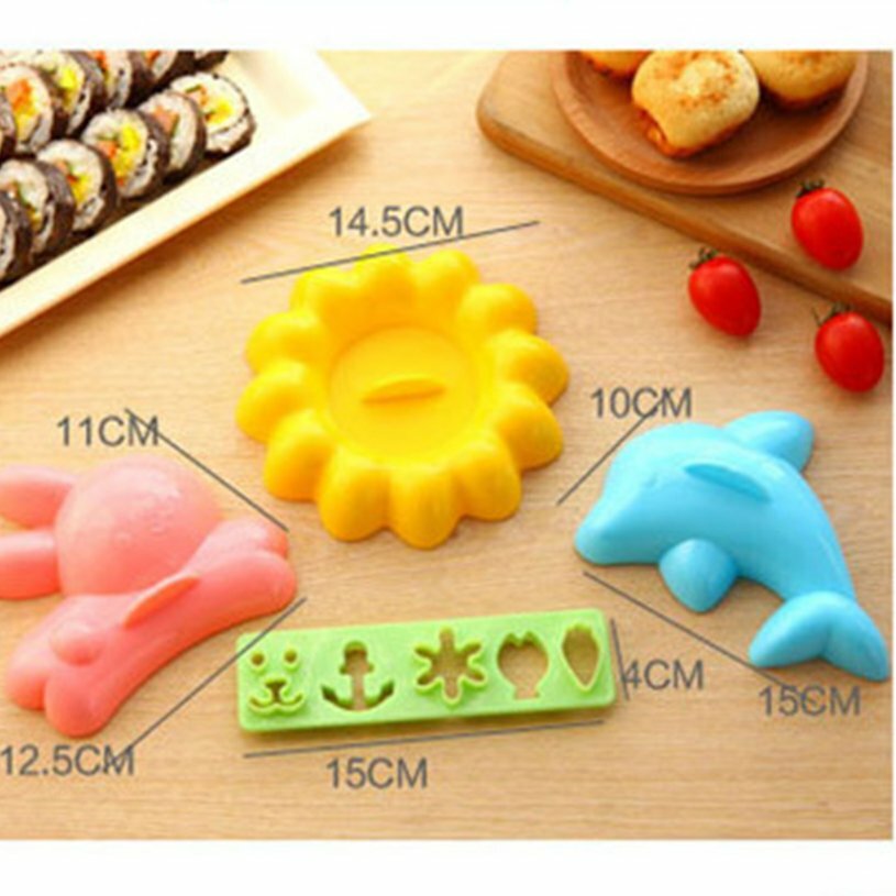 Милая мультяшная форма для рисовых шариков своими руками, детская еда, инструменты для укладки животных из мультфильмов
