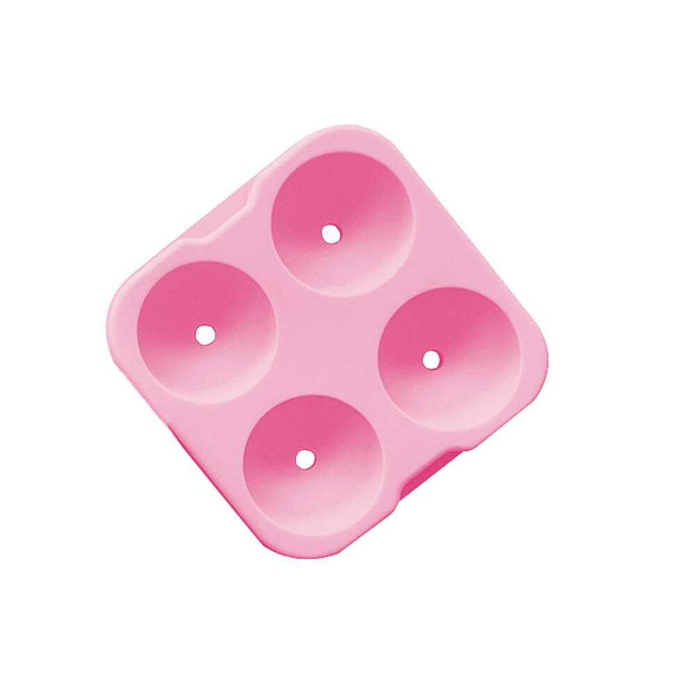 Силиконовая форма для кубиков льда, круглая, в форме шара, 4-слотовый лоток, инструмент для бара, ресторана