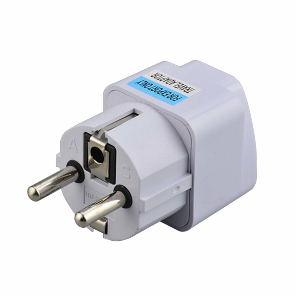 Переходник для европейской вилки для путешествий, многофункциональная розетка европейского стандарта - белый цвет, ЕС