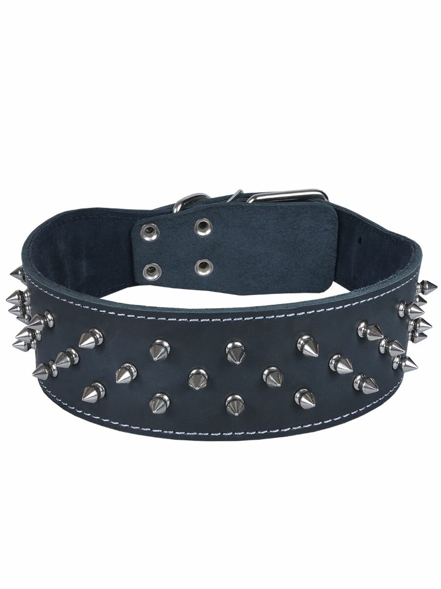 Ошейник для средних и крупных собак CHOKERZ кожаный с шипами