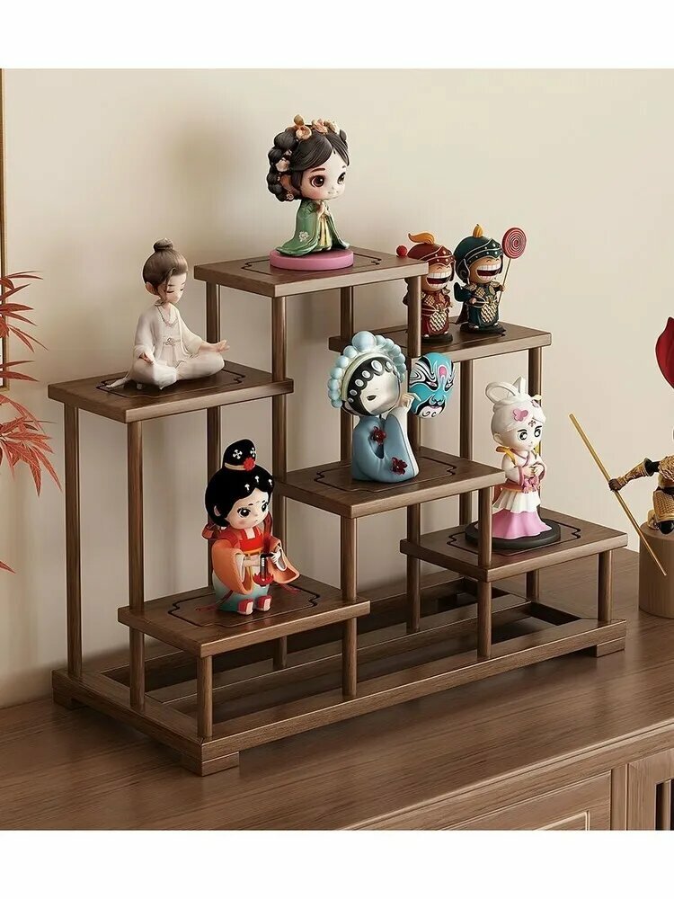 Этажерка, 1 секц, Массив дерева, Цельный спил дерева, 33х1х25 см GZTC