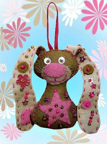 De Witte Engel Набор для изготовления вальдорфской куклы Зайка Конни (подвеска) WIT. A69300