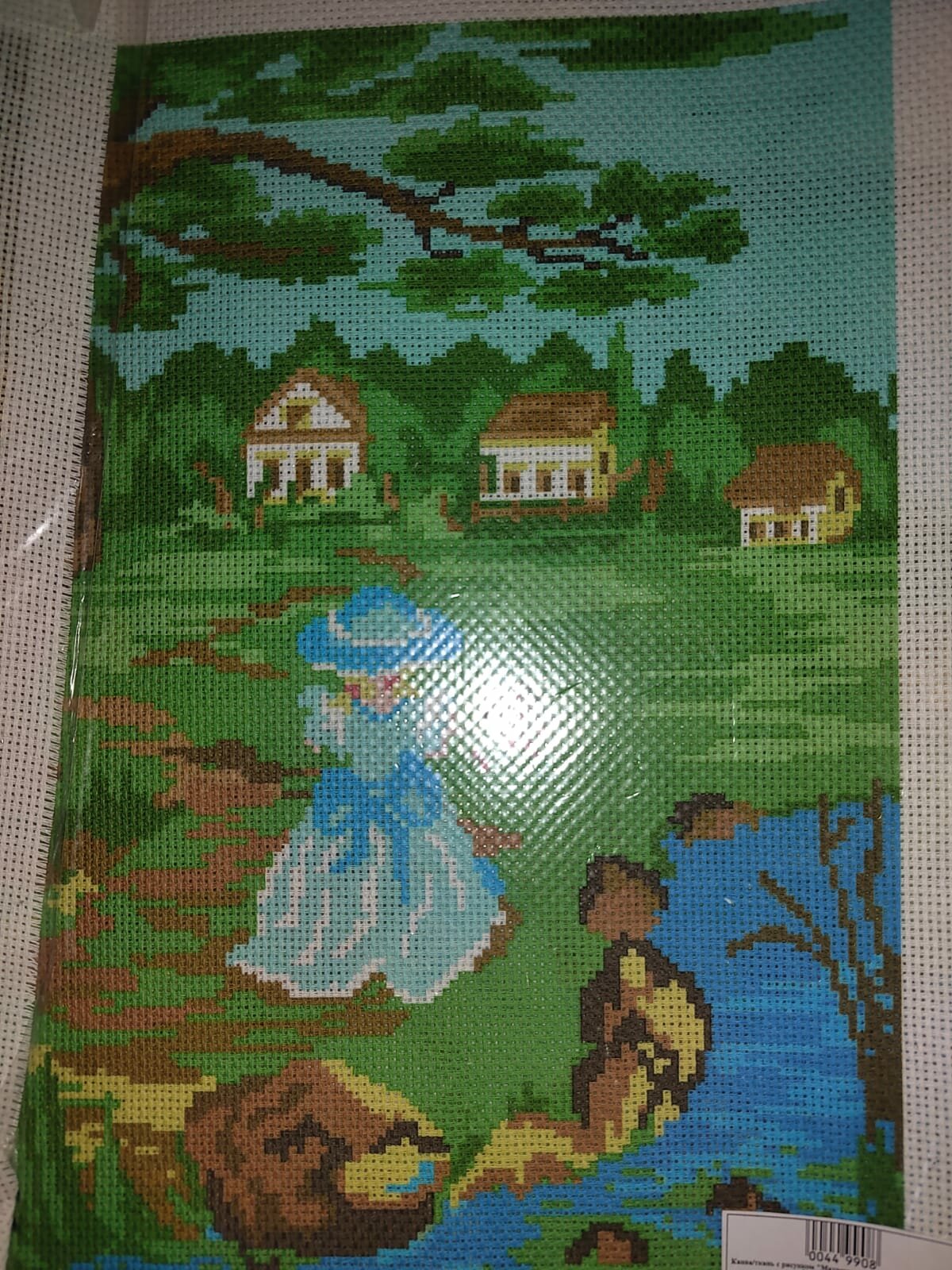 Канва/ткань с рисунком Матренин посад №07 28 см х 37 см 314 "Маленькая леди"