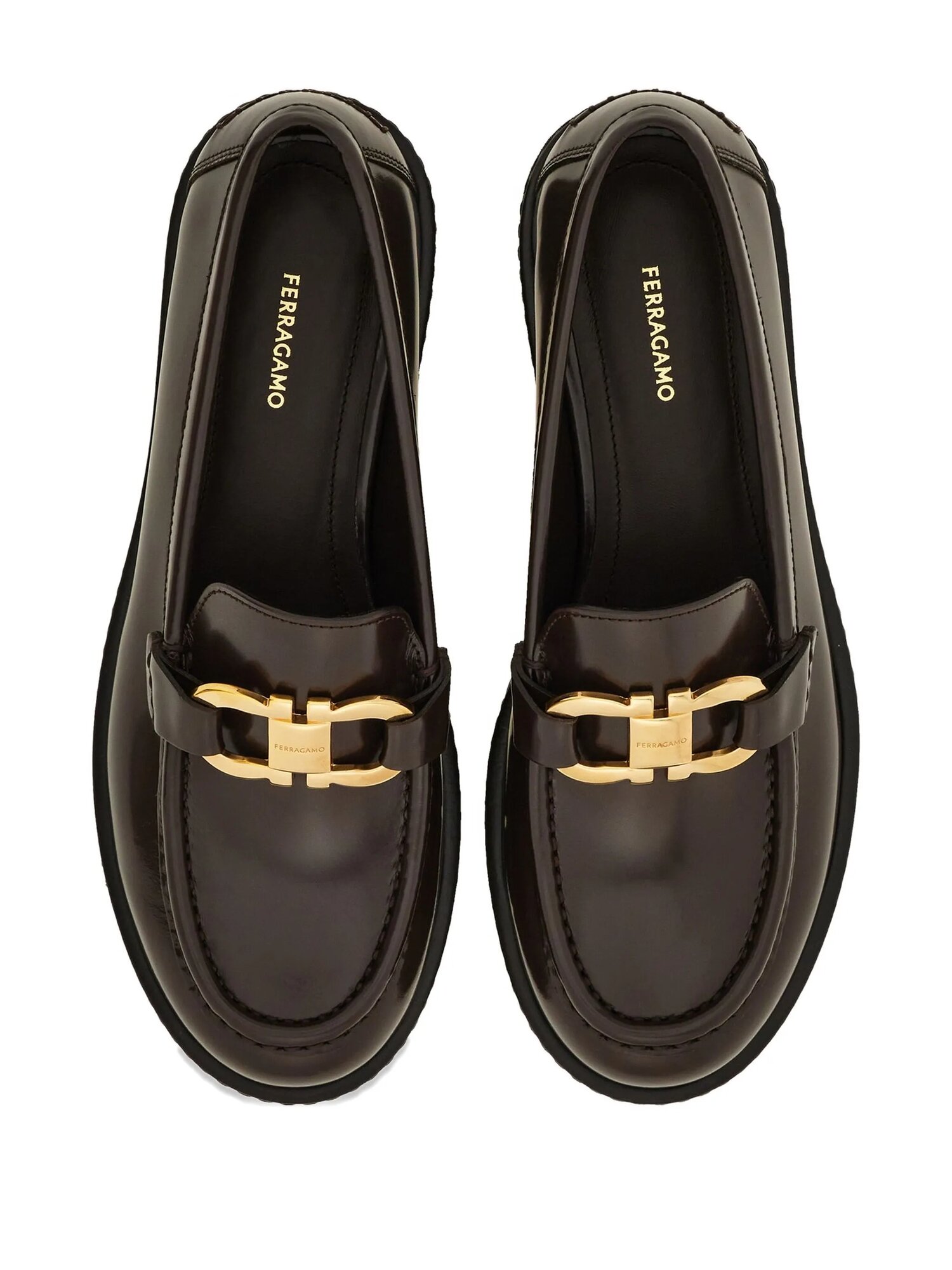 Лоферы Ferragamo, размер 8.5, коричневый — фото 1