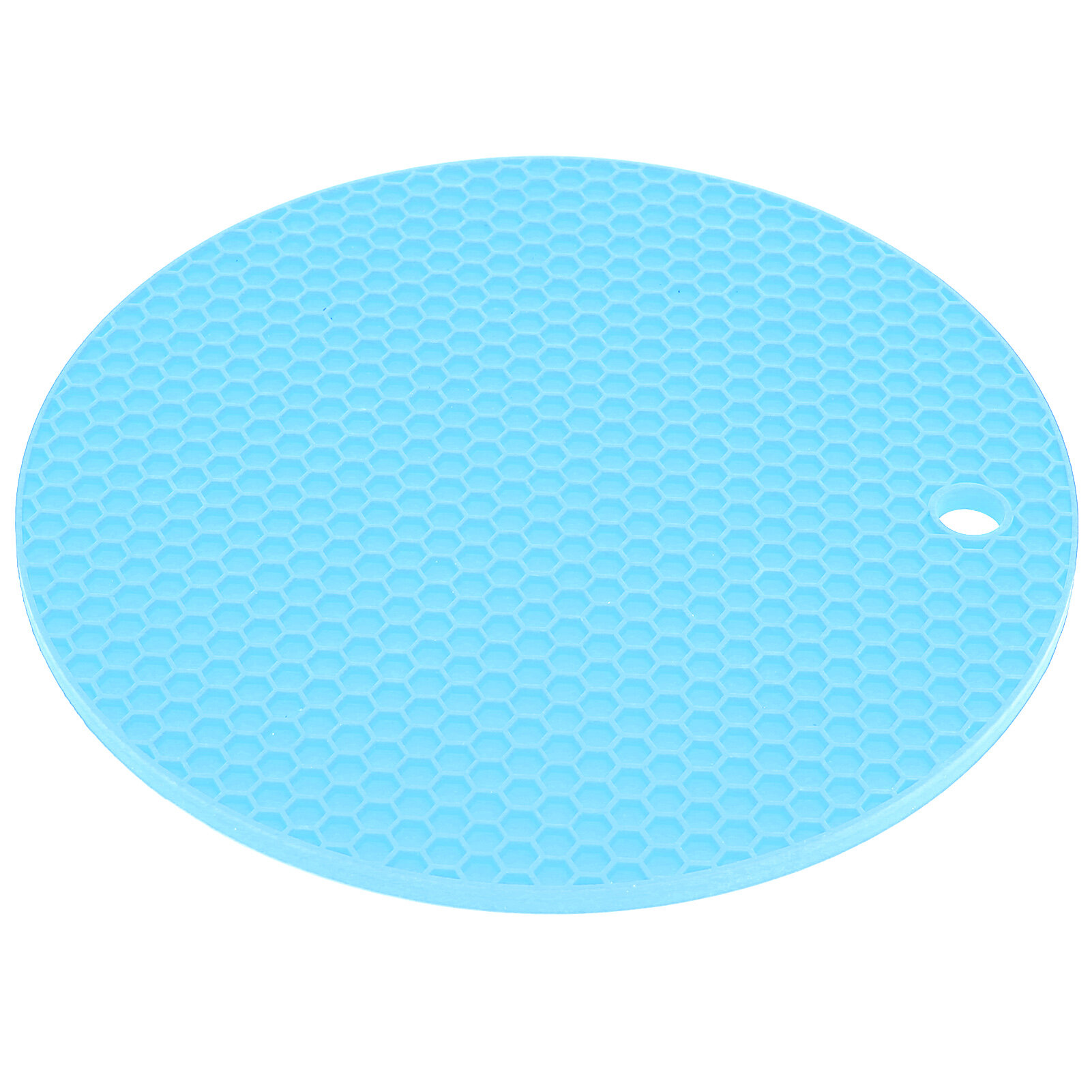 Коврик круглой формы пищевой утолщенный силиконовый коврик для столовых приборов изоляционный коврик для микроволновой печи MatBlue