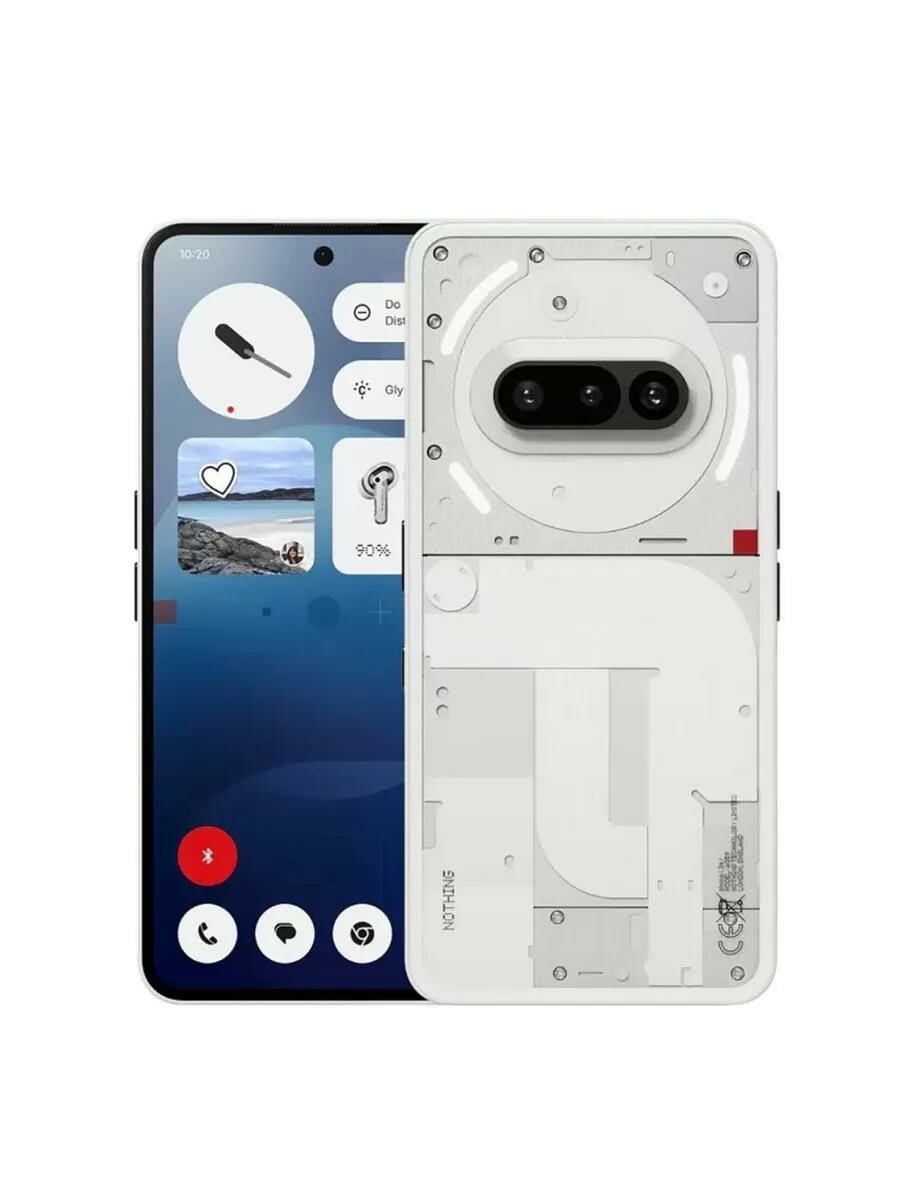 Смартфон Nothing phone (3a) 12/256ГБ, Global, 5000 mAh, AMOLED, 2Sim, Белый