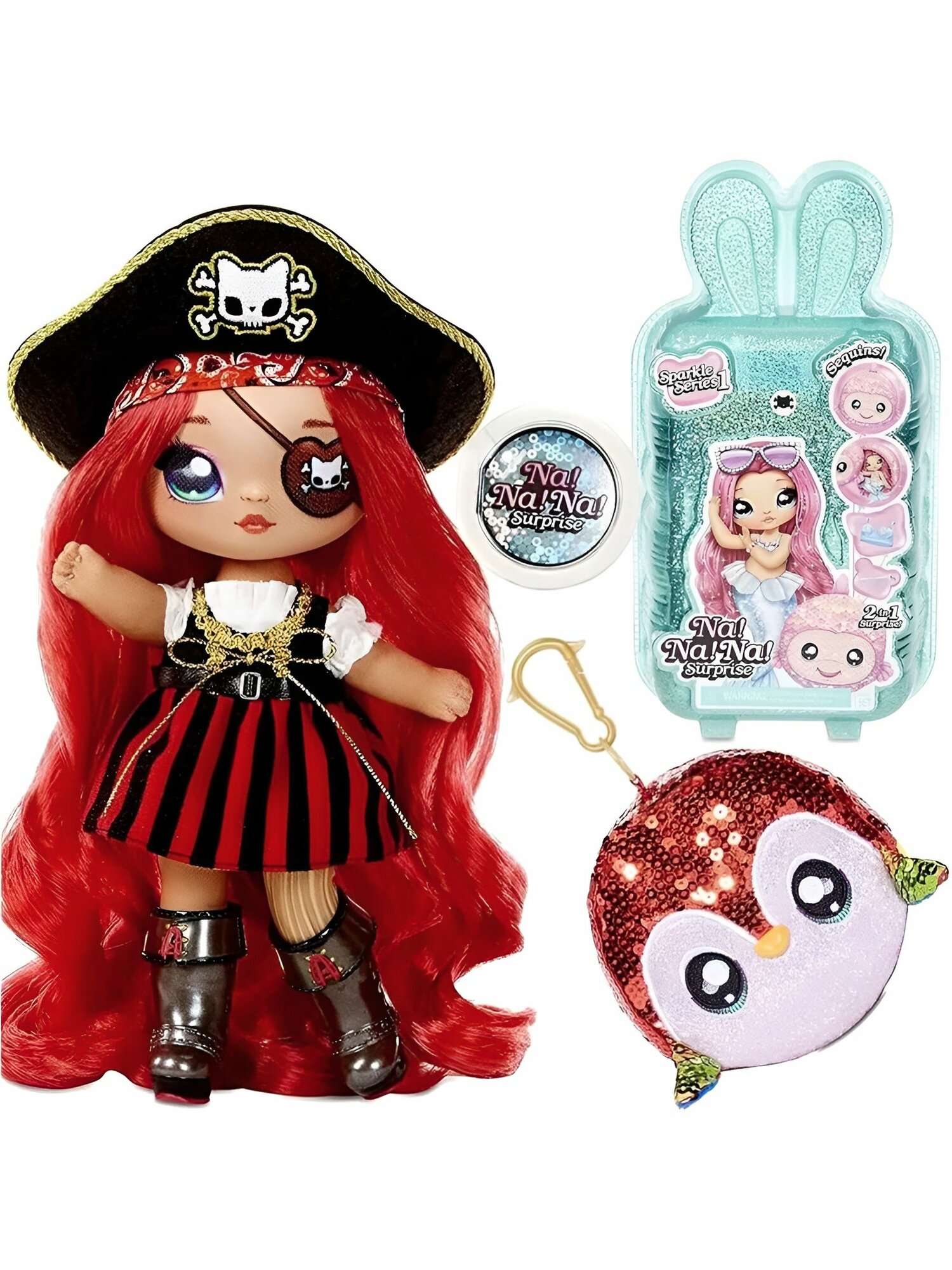 Кукла NaNaNa Surprise 2-in-1 девочка игрушка принцесса реалистичная Pirate Doll Becky Buckaneer