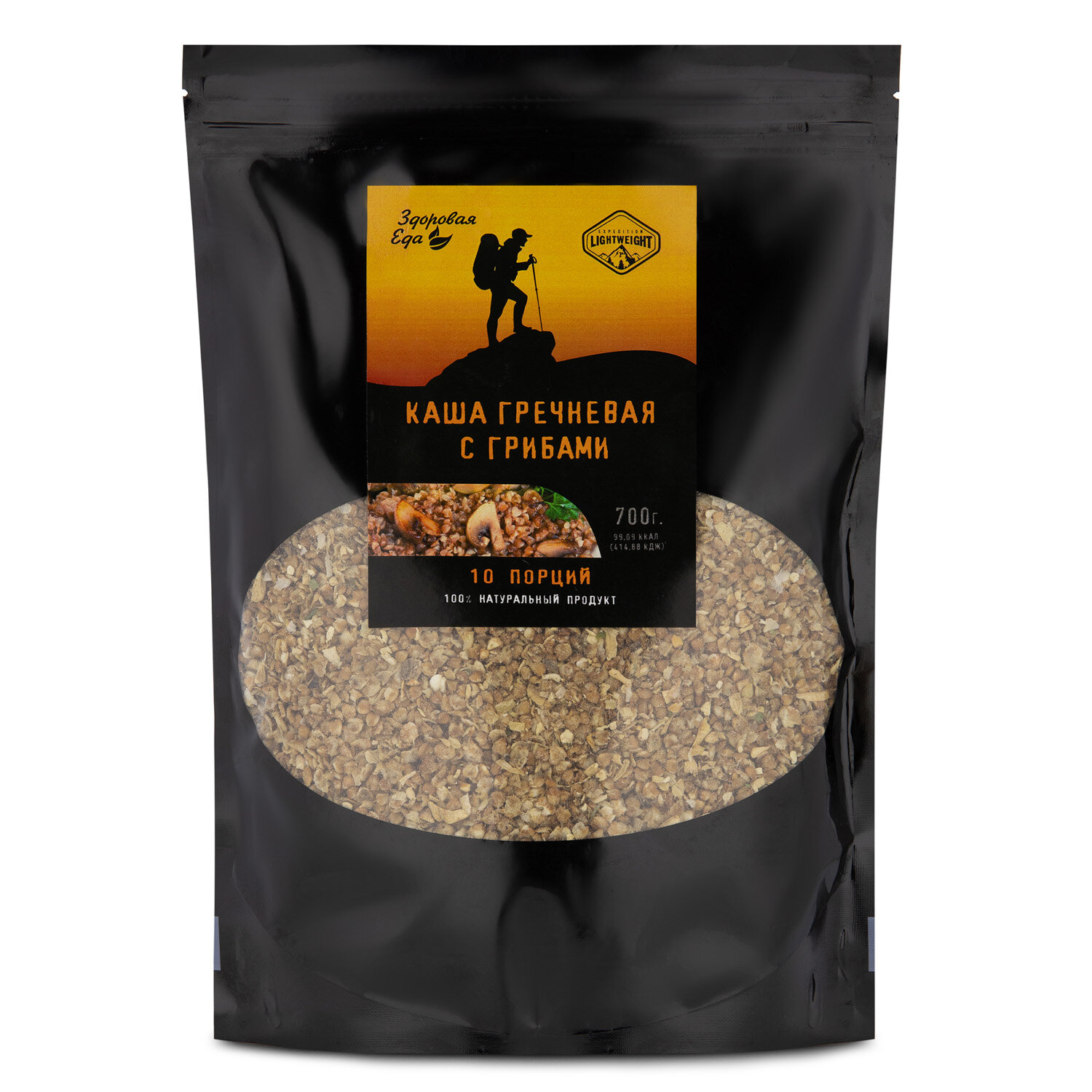Туристическое питание Здоровая еда Каша гречневая с грибами 700 г