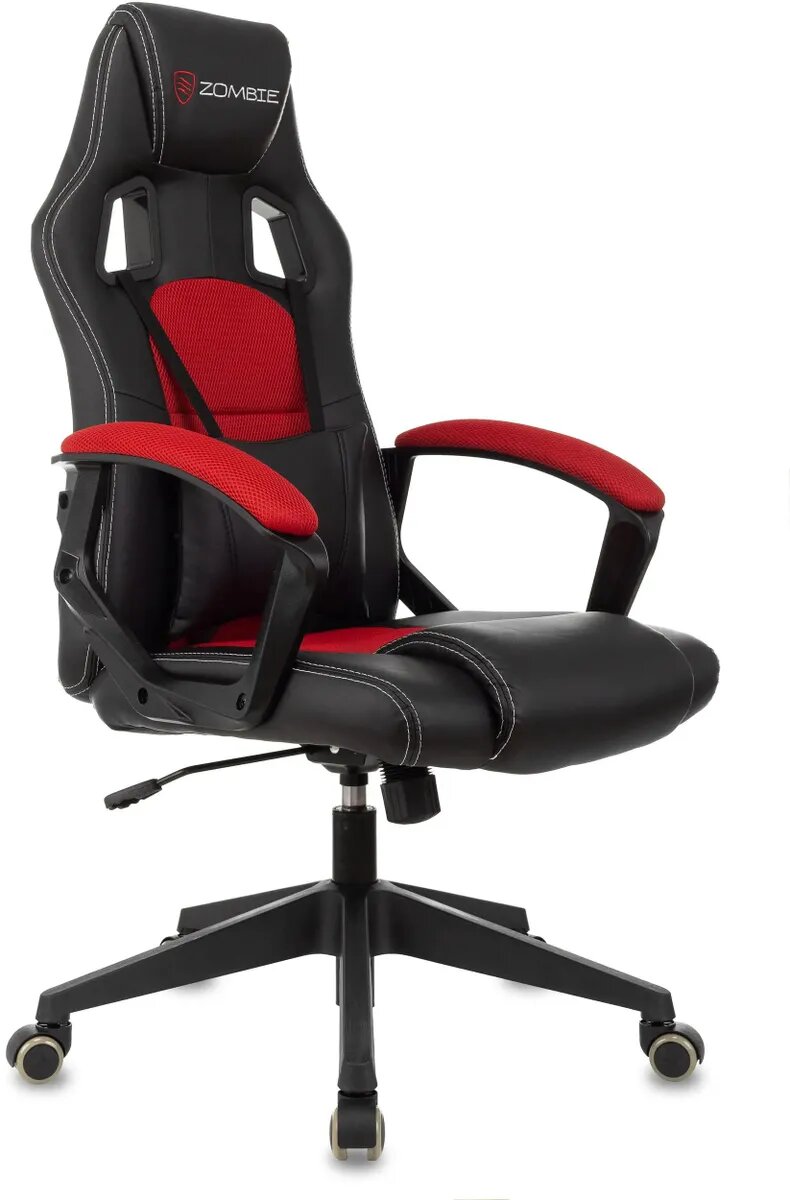Кресло игровое ZOMBIE Arena, черный/красный