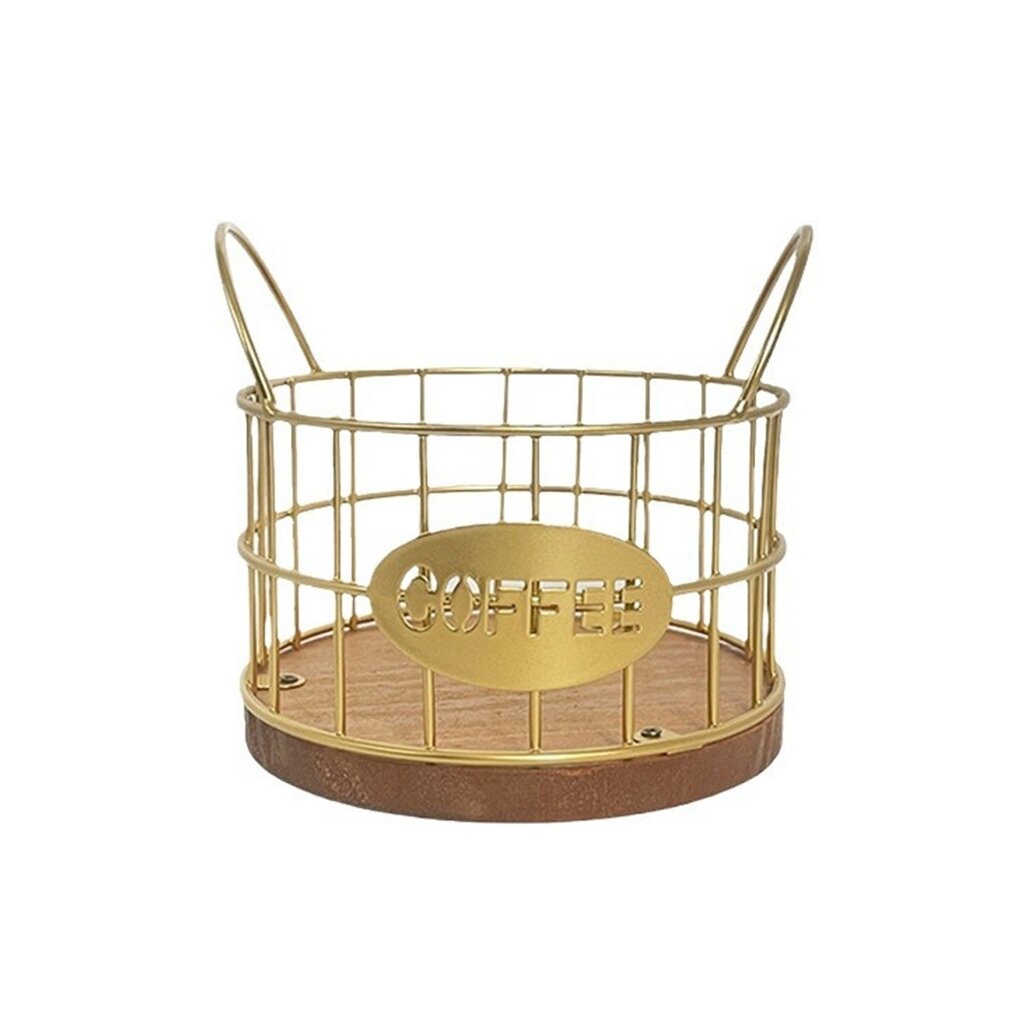 Прочный Кофейный Держатель Корзина Для Хранения Кофе Большой Емкости Организатор Кофейных Стручков Корзина для Кофейных Стручков Эспрессо для Кухонного Прилавка