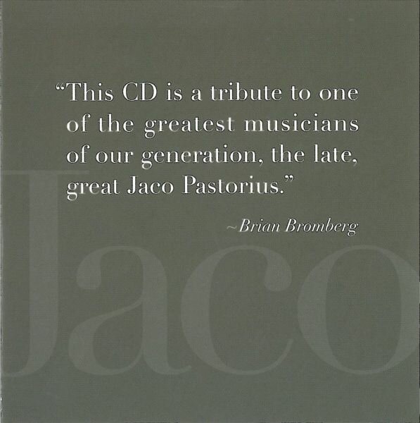 Диск Brian Bromberg: Jaco (1 CD) — фото 1