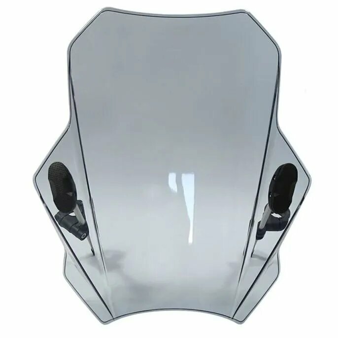 Стекло ветровое, для мотоцикла, ABS-пластик, черное, прозрачное, серое