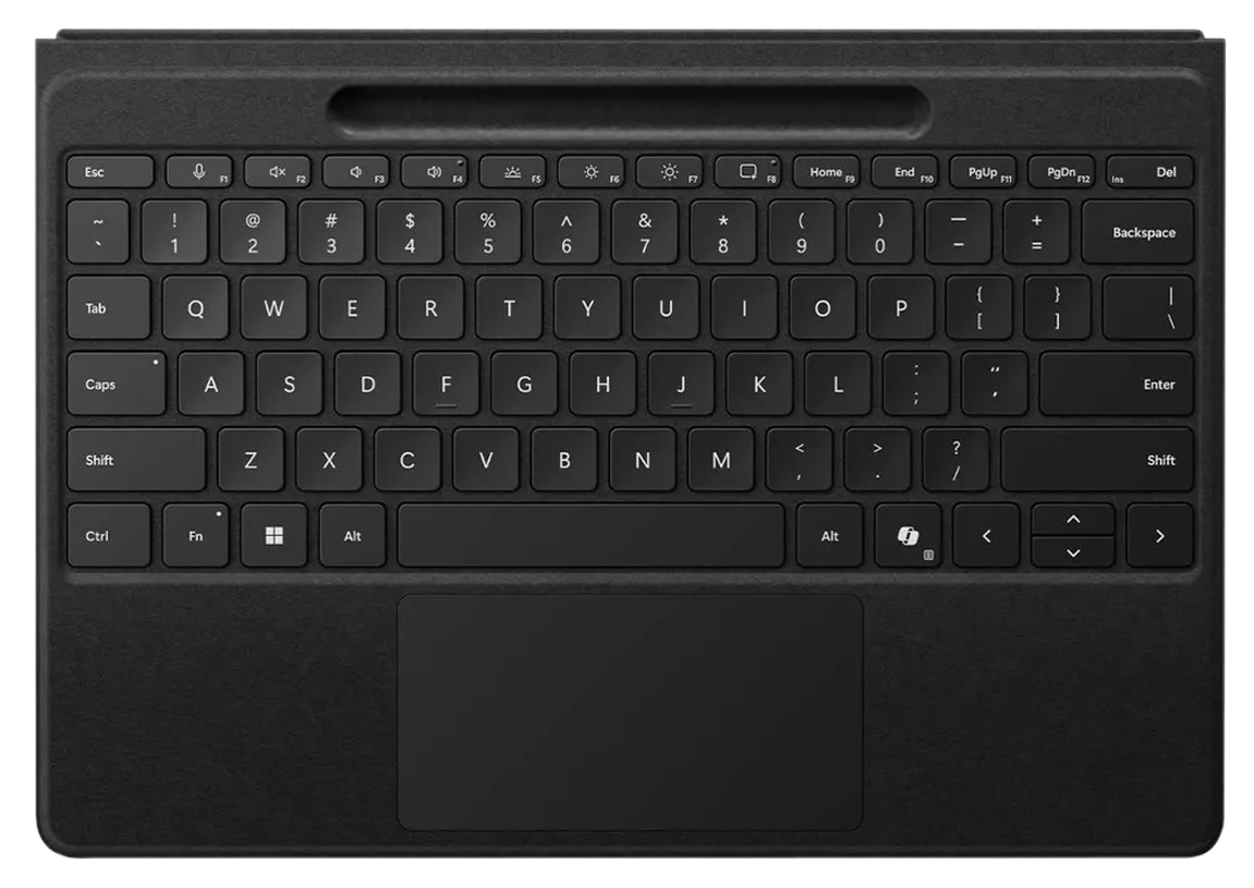 Беспроводная клавиатура-чехол Microsoft Surface Pro 11/10/9/8 Keyboard Flex Black