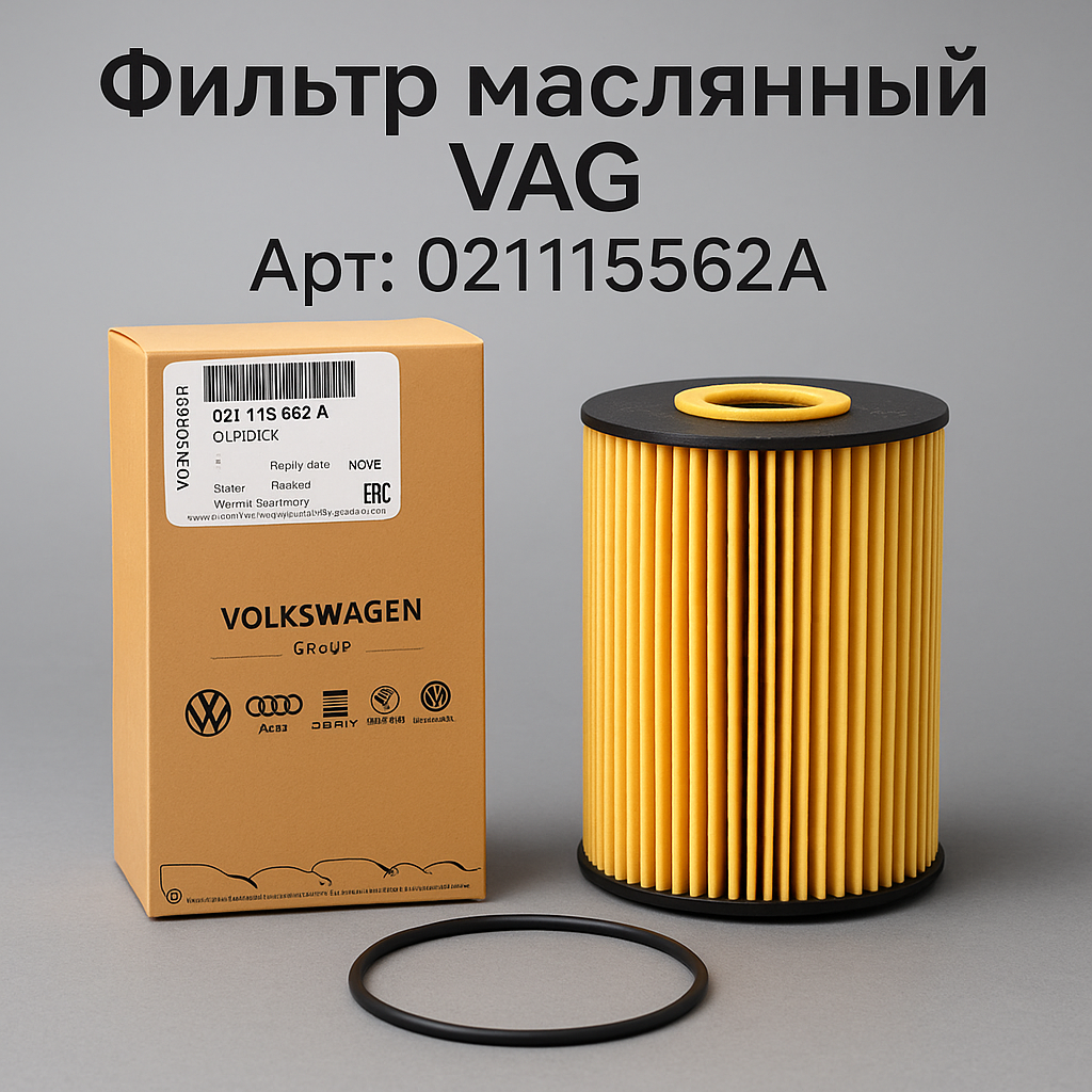 Фильтр масляный VAG 021115562A Audi Volkswagen Mercedes Benz Porsche Cayenne VW Golf VW Passat VW Transporter