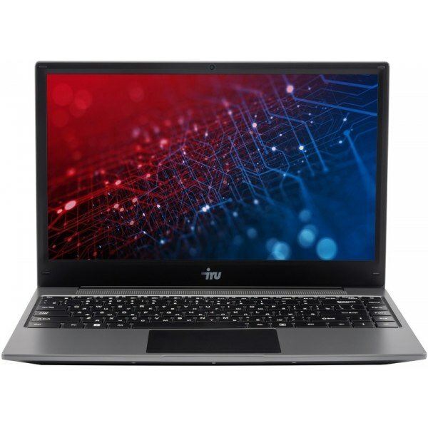Ноутбук iRU Tactio 14RLH 14", 2084813, IPS, AMD Ryzen 5 7430U 2.3ГГц, 6-ядерный, 16ГБ 512ГБ SSD, Radeon Graphics, FreeDOS, серый
