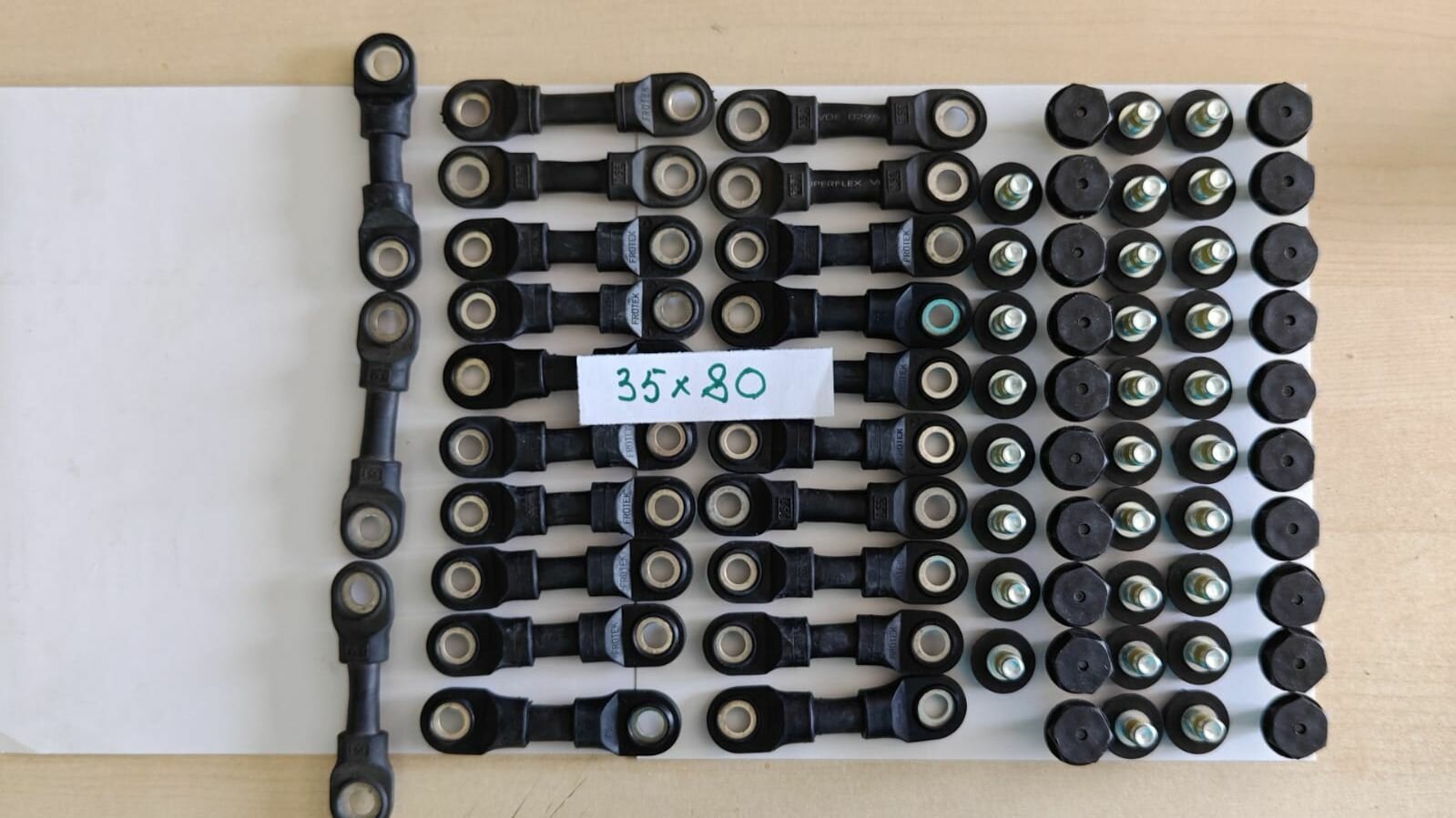 Комплект перемычки гибкие Frotek 35x80 (23 шт) и болты (48 шт) для аккумулятора 48V